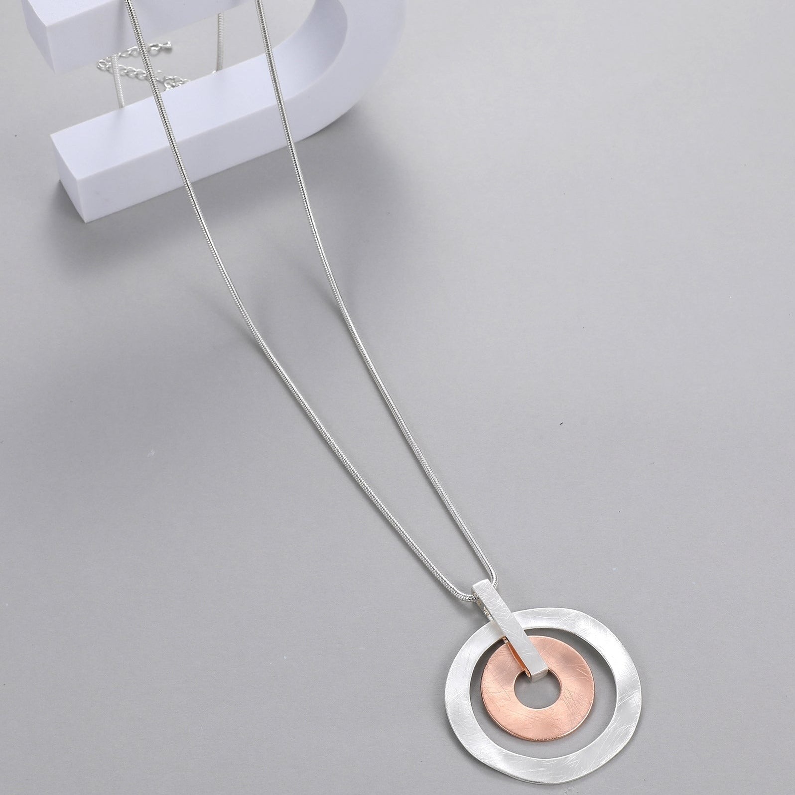 Copper Circle Necklace by Gracee J from our Gracee J collection